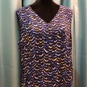 a.n.a | Tops | Ana Animal Print Shell Tank Top Pxl | Poshmark